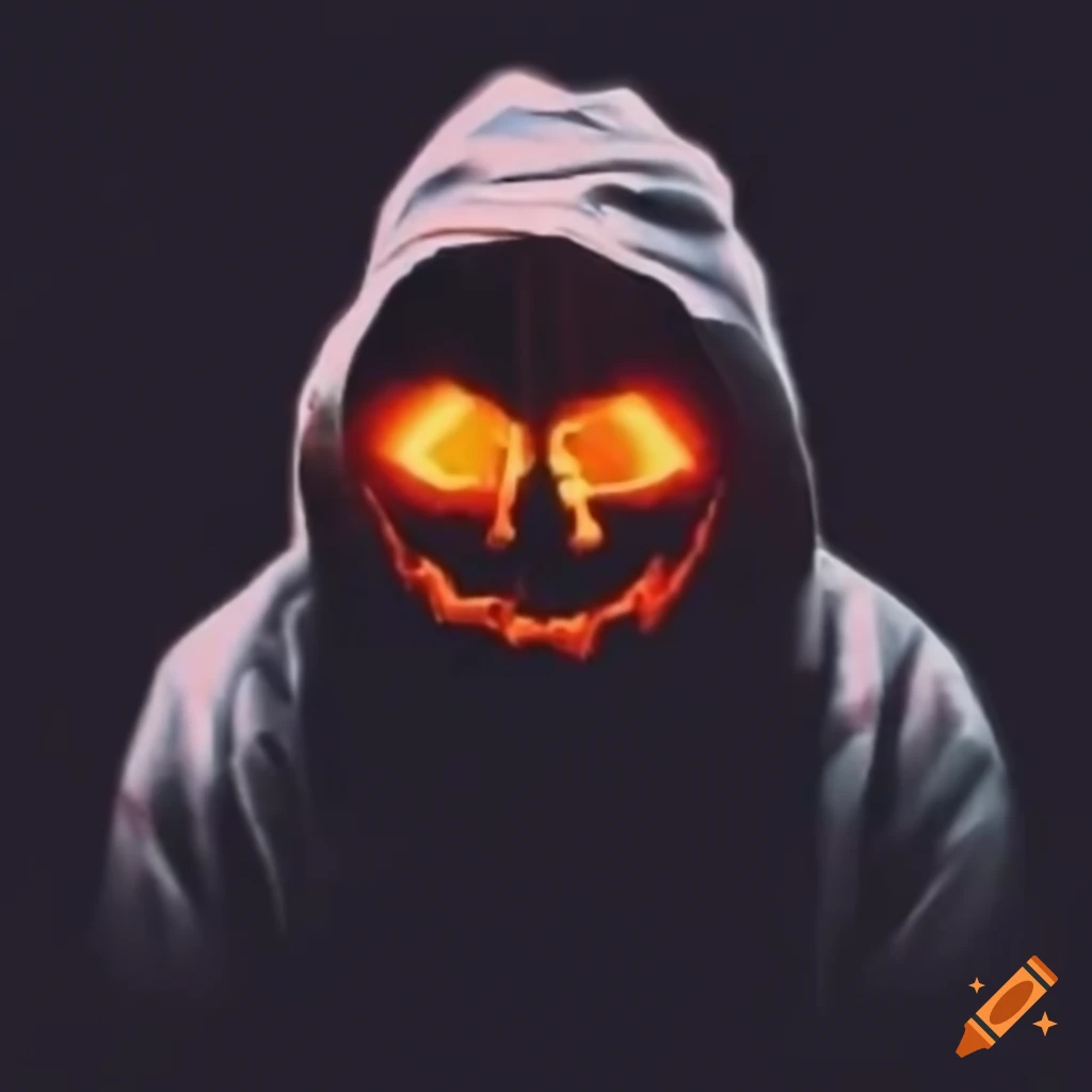 Hacker profile picture with a jack o'lantern, internet, code, and ...
