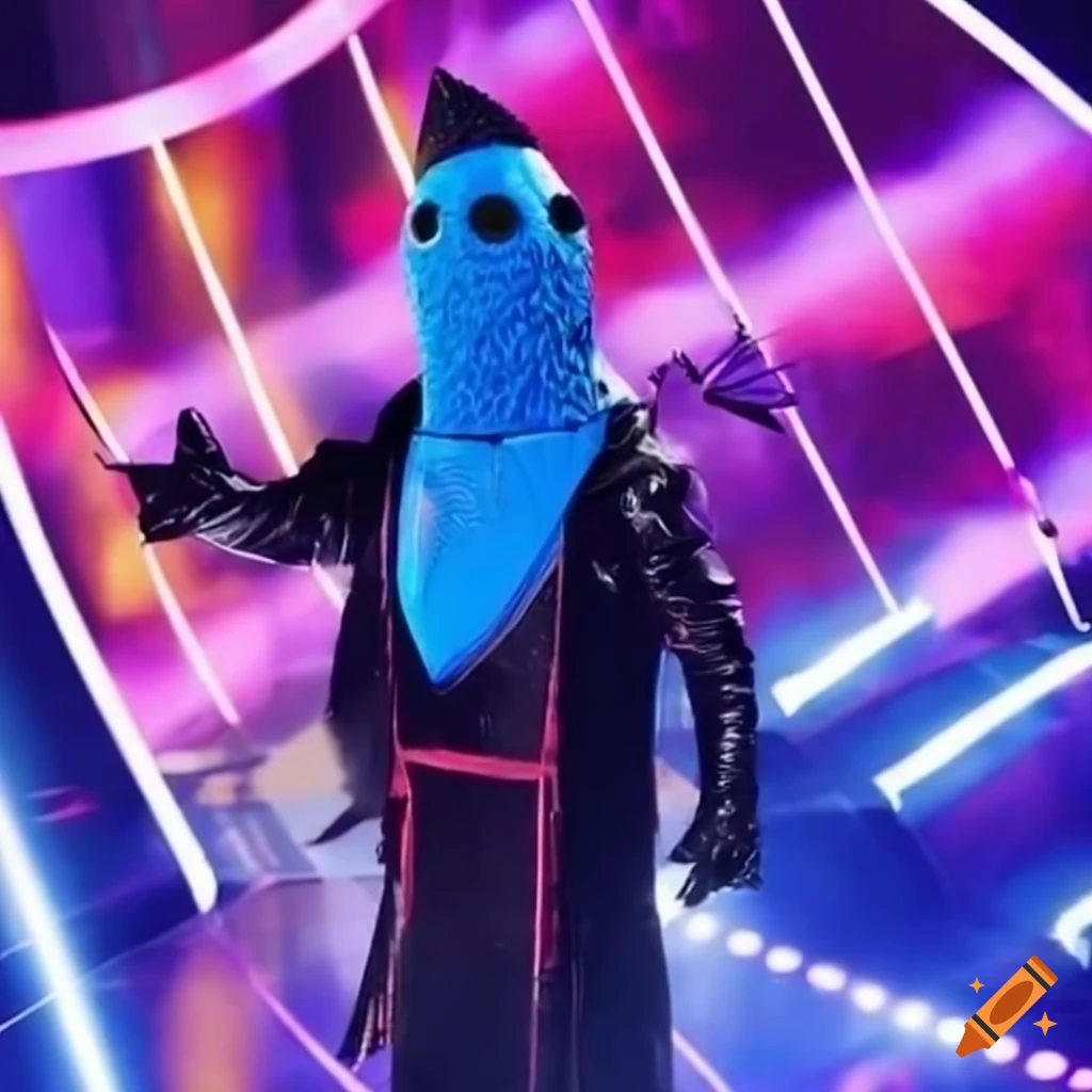 Mac tonight costume on the masked singer on Craiyon