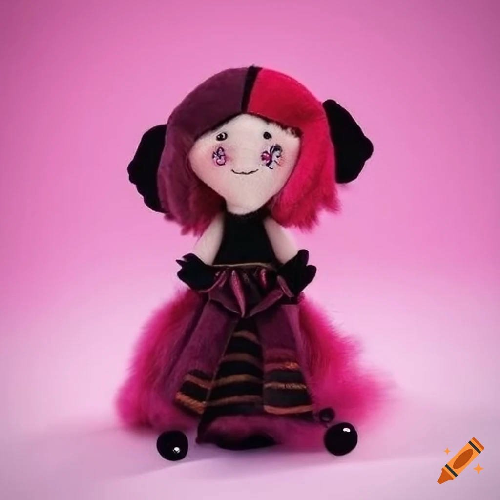Unique and cute gothic-style plush toy by Jerzy Tchorzewski on Craiyon