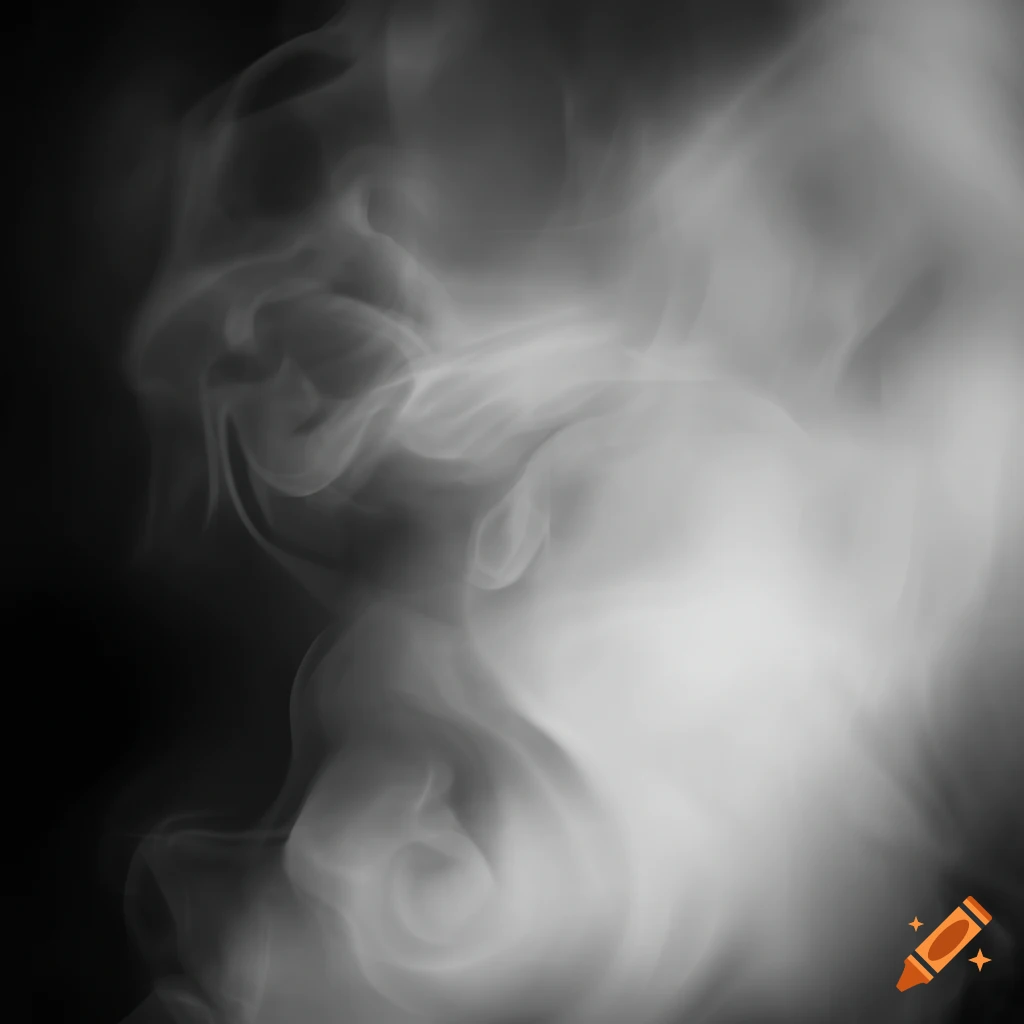 Abstract digital backdrop with elegant smoky black and white layers on Craiyon