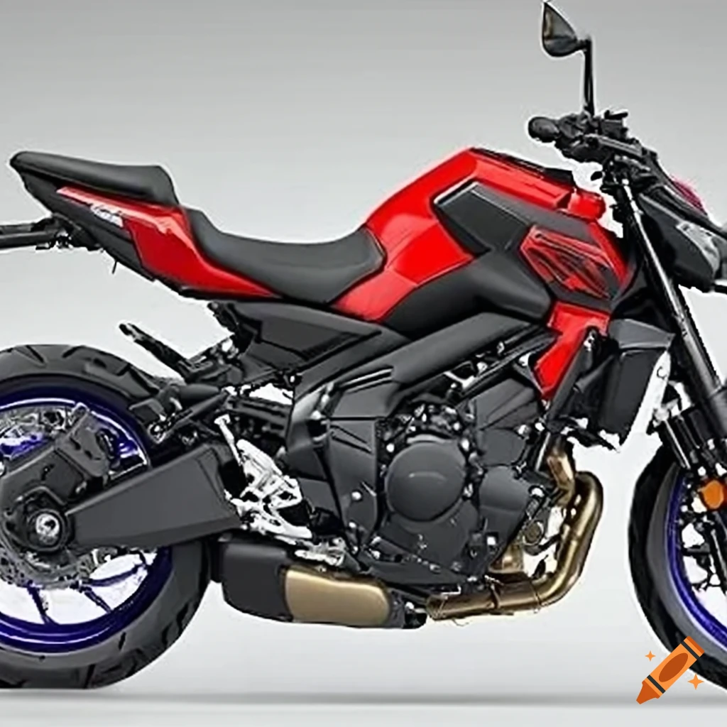 Deadpool-themed yamaha mt-09 2023 motorcycle in red and black colors on ...