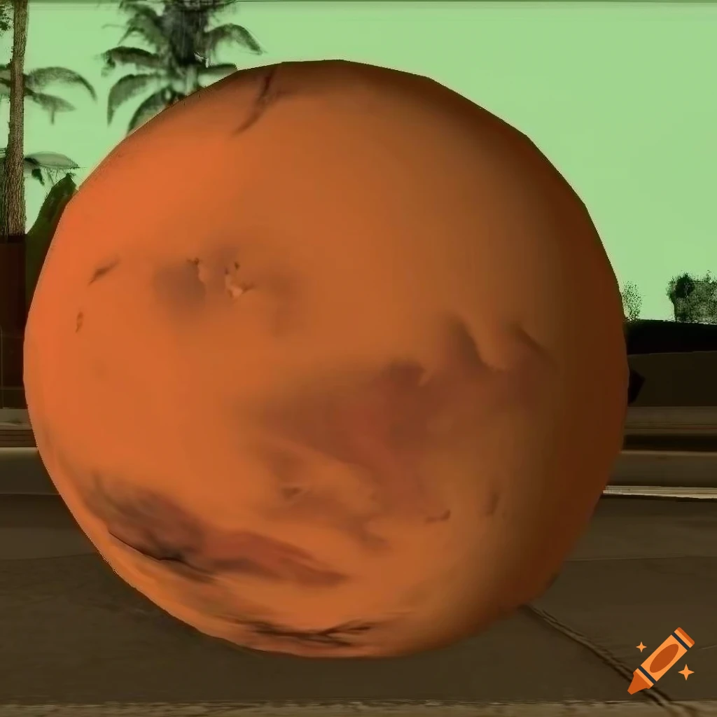 Planet Mars in GTA San Andreas on Craiyon