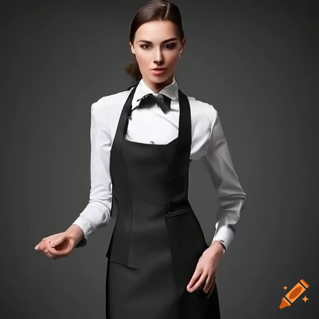 Uniforms for restaurant staff with tailored suits and shirts and skirts ...
