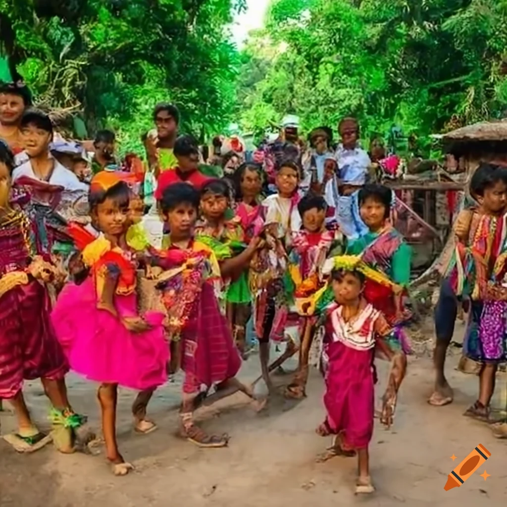 Chhattisgarhi festival Hareli celebration with traditional attire ...