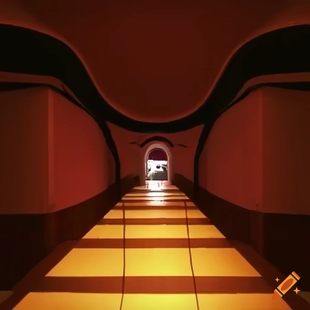 Liminal space mall on Craiyon