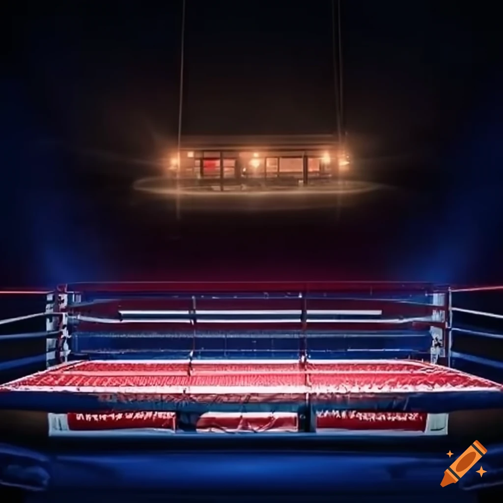 Boxing ring stadium on Craiyon
