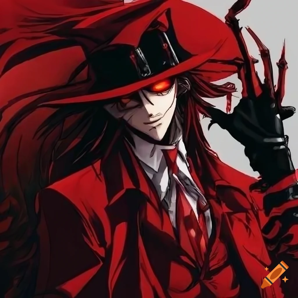 Alucard from hellsing ultimate aots in gothic style with cloak and ...