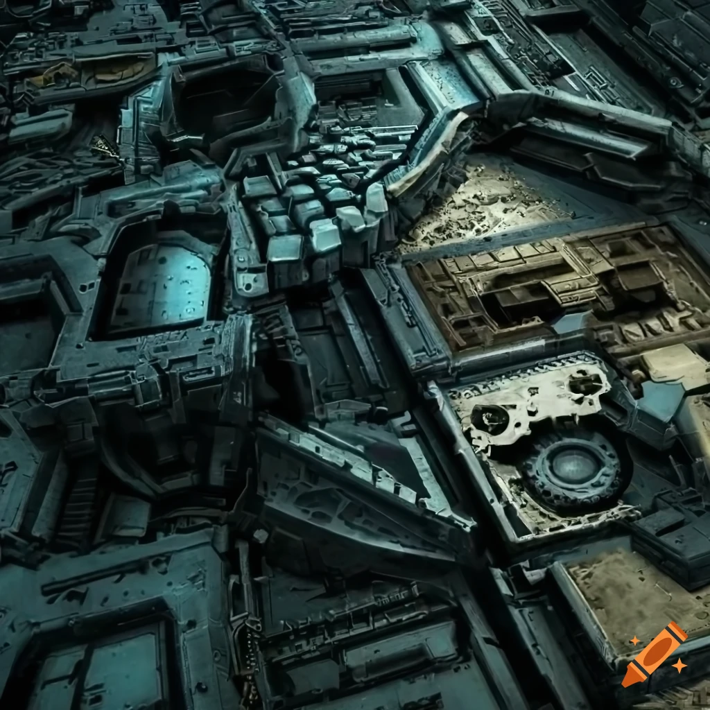 Intricate borg cube aesthetic with steampunk inspired futuristic ...