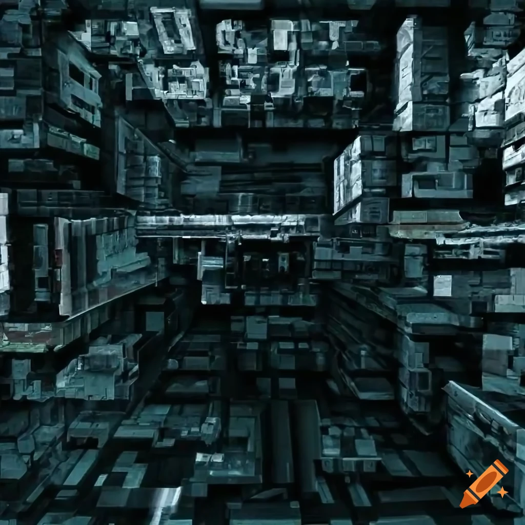 Damaged and complex high-resolution pipes tile set inspired by Borg ...