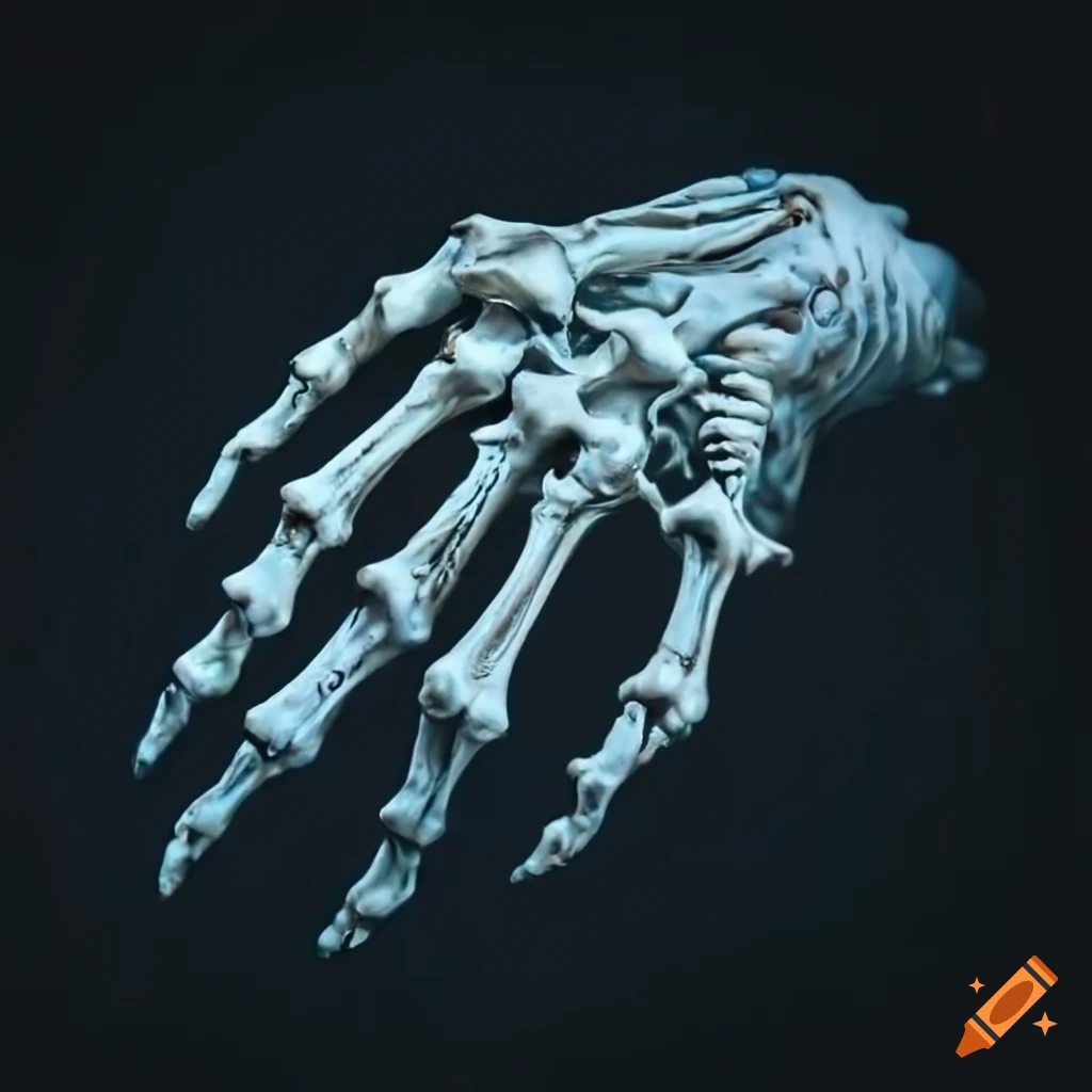 Skeleton hand on Craiyon