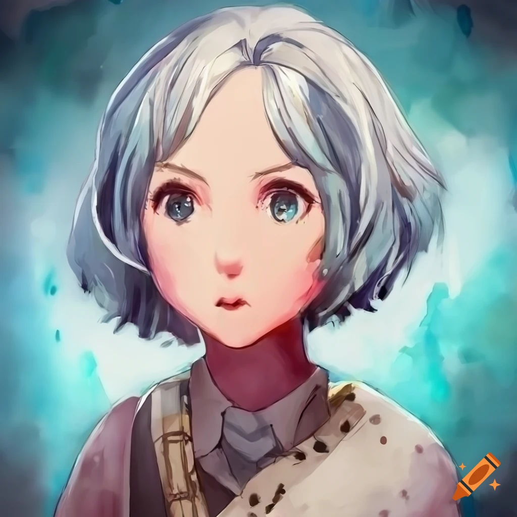 RPG anime character depicting an old mature lady villager with dynamic ...
