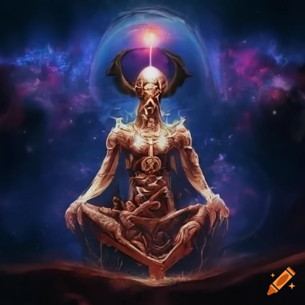 Dialethia: cosmic entity embodying contradictions in religion on Craiyon