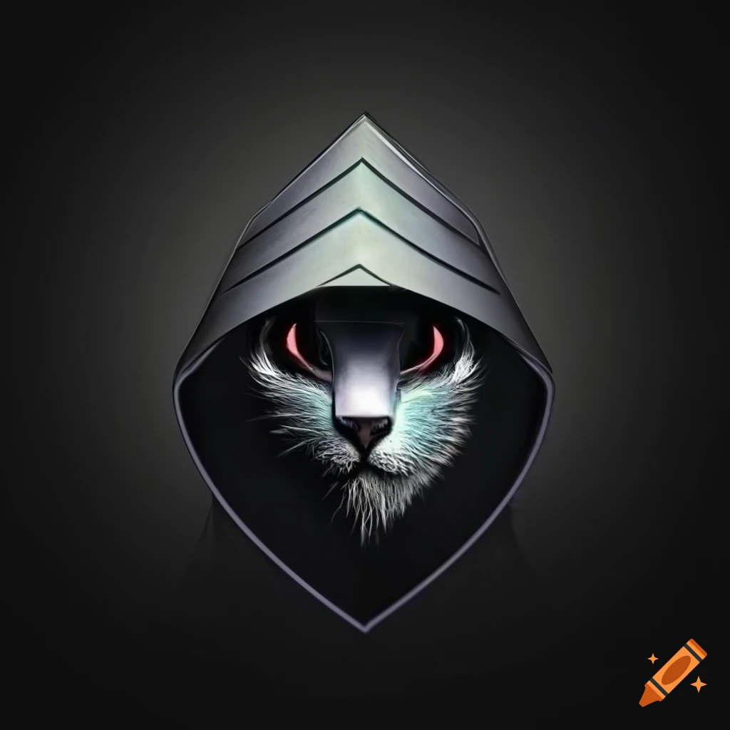 Logo design of shield with alert eyes symbolizing protection against ...