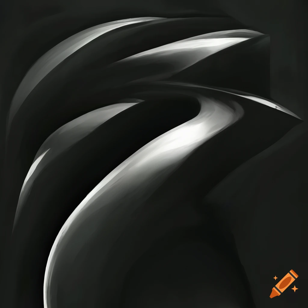 Abstract expressionistic artwork with thick curvy humanoid shapes in ...