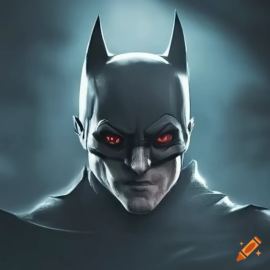 Batman insignia batsymbol transforming into a vampire bat on Craiyon