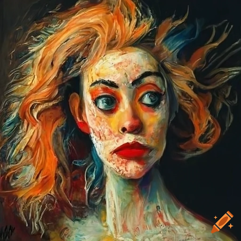 Surrealist fashion show in the style of James Ensor with expressionist ...