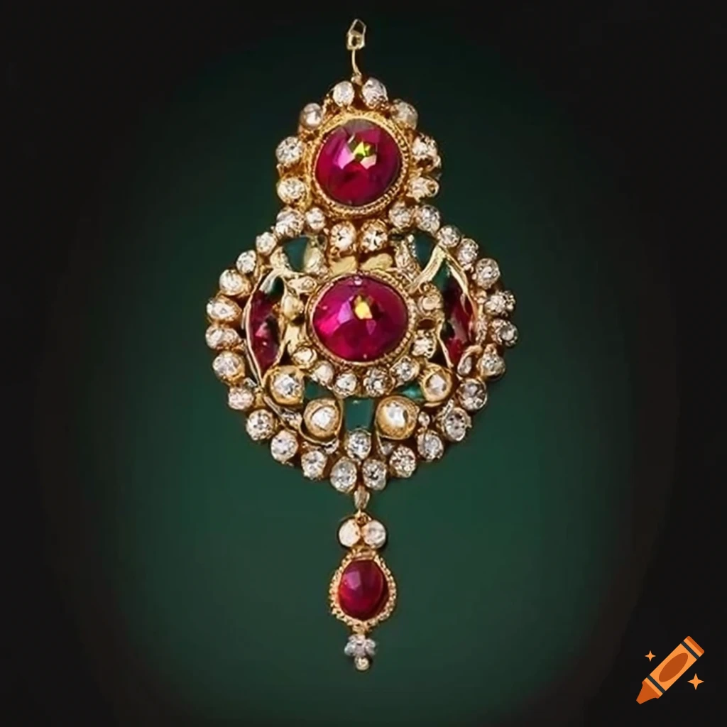 Elegant vintage-inspired jewelry catalog with cinematic tone on Craiyon
