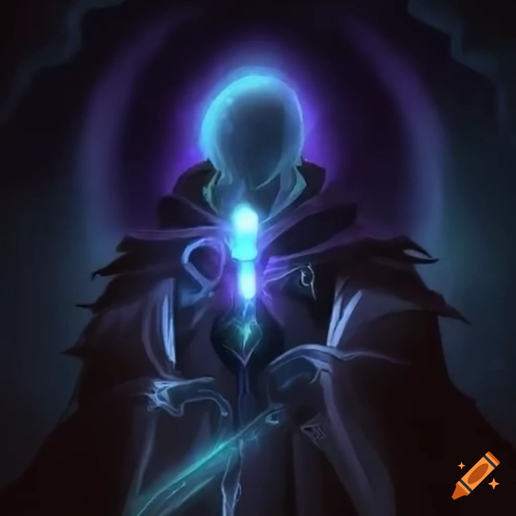 Shadow mage wielding a mystical sword in deepwoken style on Craiyon