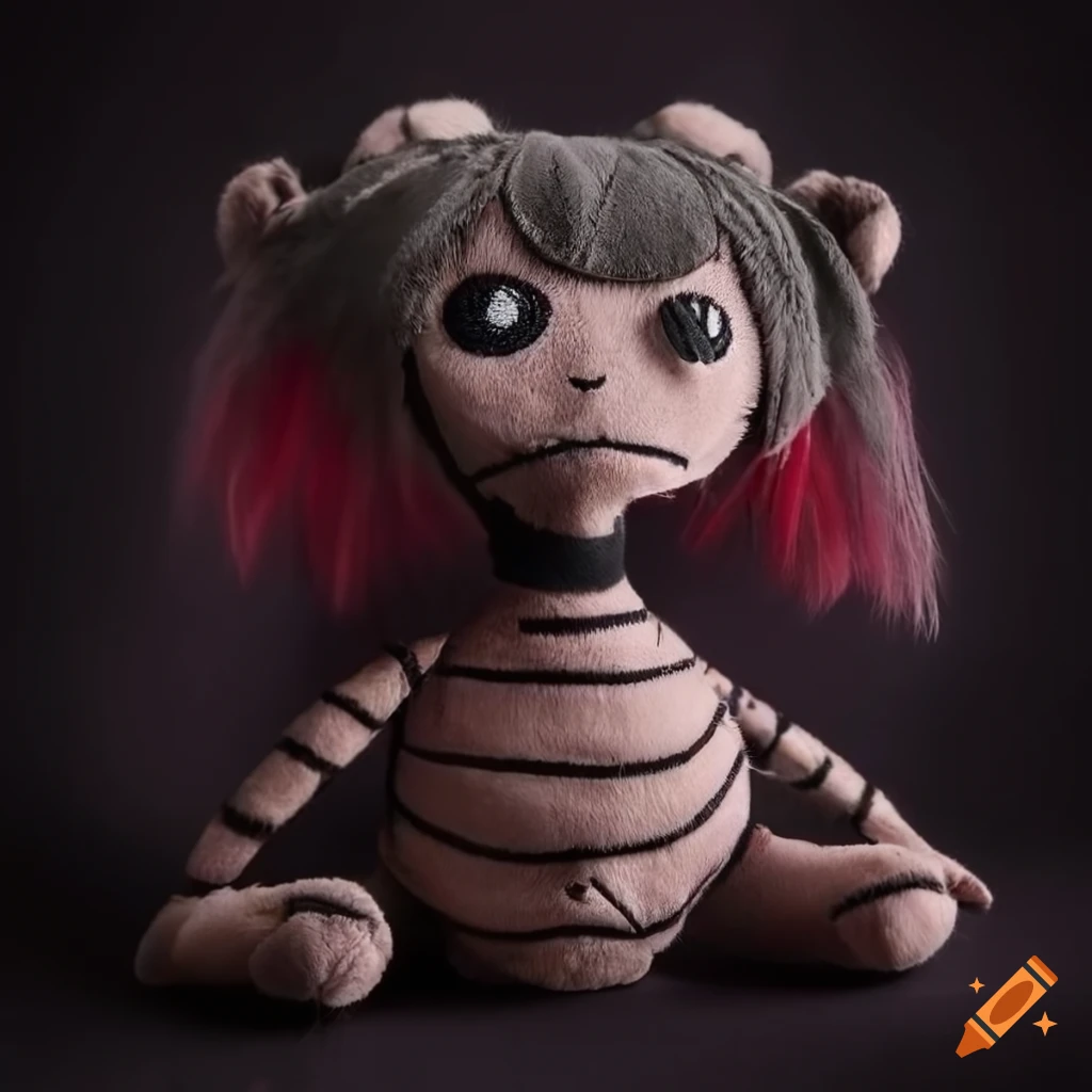 Unique and cute gothic-style plush toy illustrated by Jerzy Tchorzewski ...