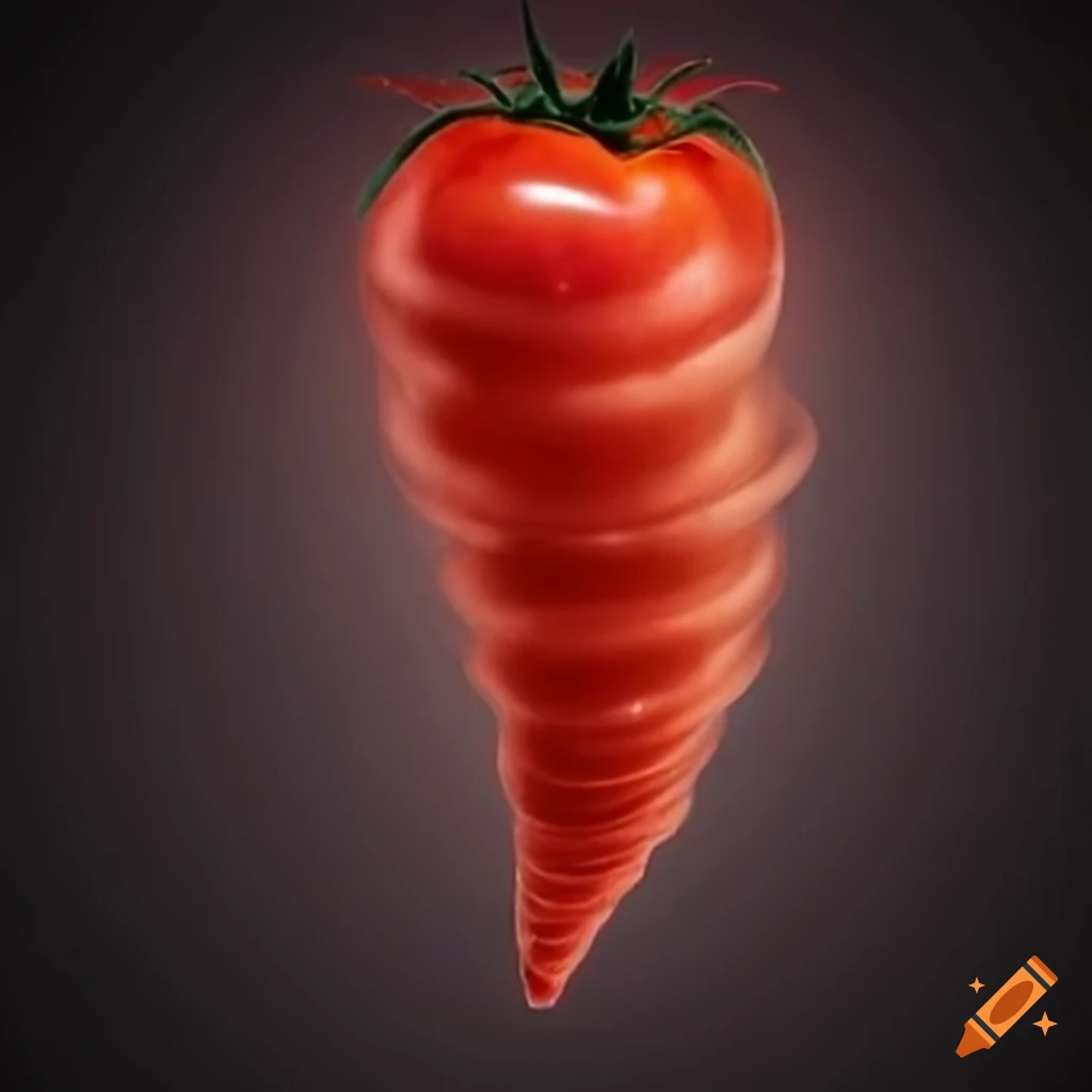 Tomato tornado on Craiyon