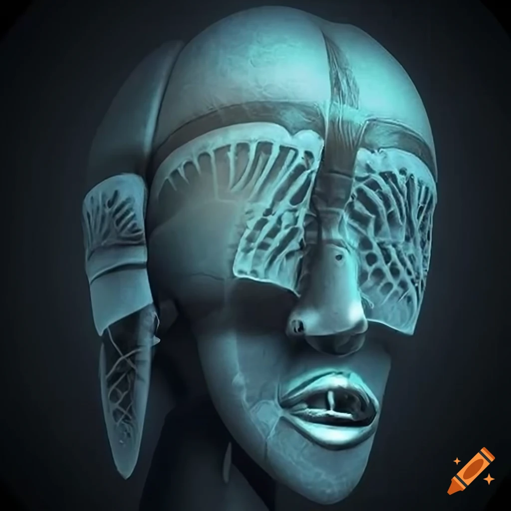 African fantasy x-ray mask in stunning 4K resolution with Zelda game ...