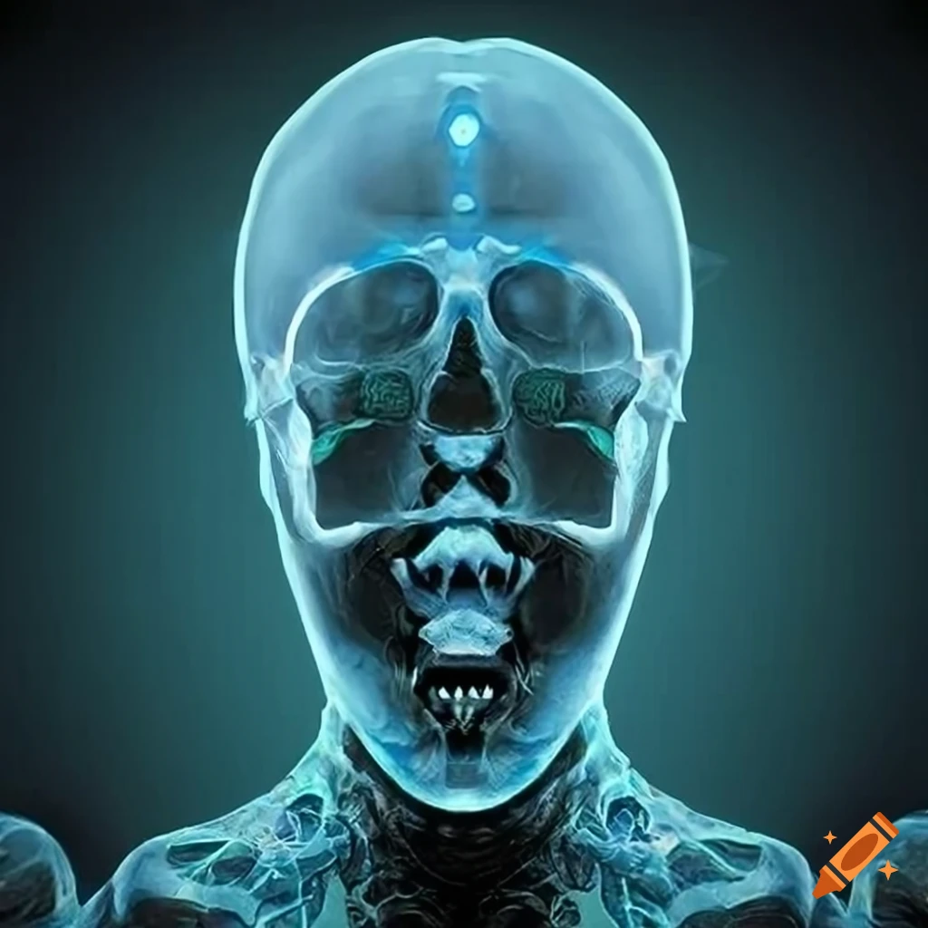 African fantasy x-ray mask with zelda game motif in stunning detail on ...