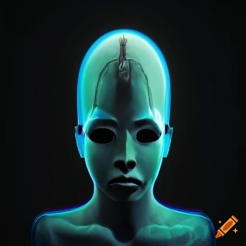 African fantasy x-ray mask with Zelda game motif and stunning details ...