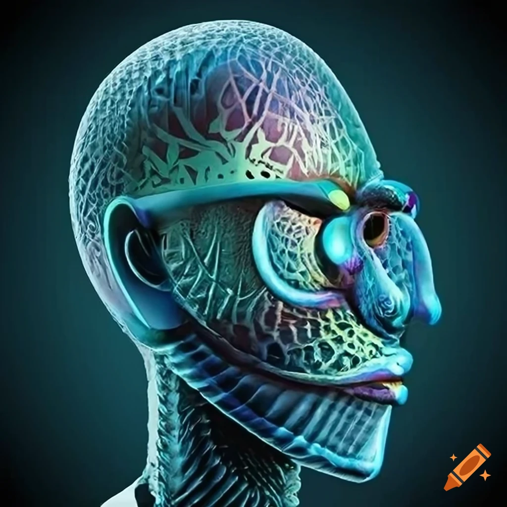 African fantasy x-ray mask with zelda game motif in stunning 4k ...