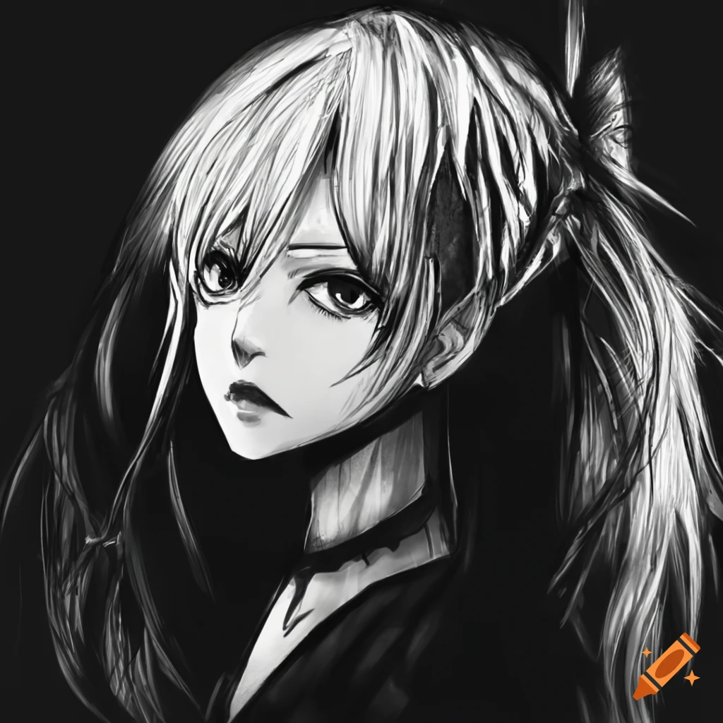Anime dark drawing on Craiyon