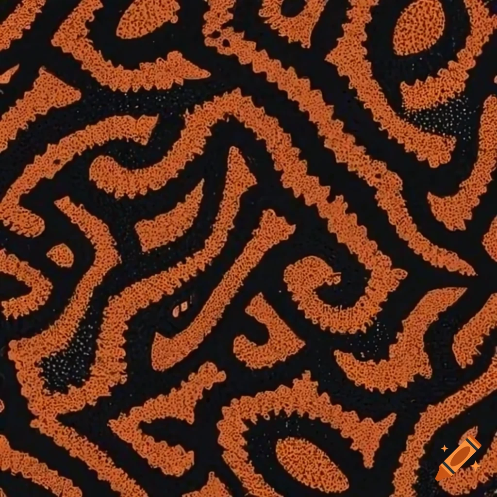 Intriguing tessellation with dots, lines, and organic shapes ...