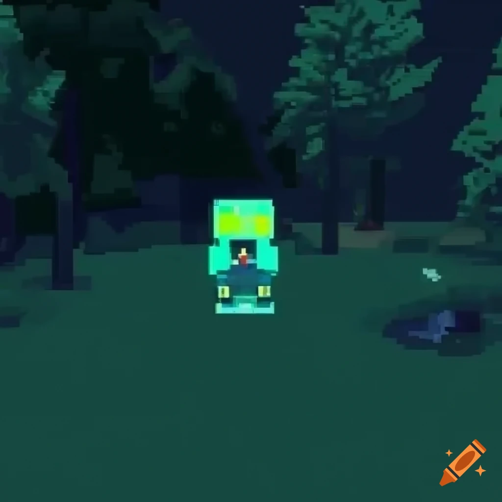 Immersive cyber quest pixel game with 3D dynamic environment on Craiyon