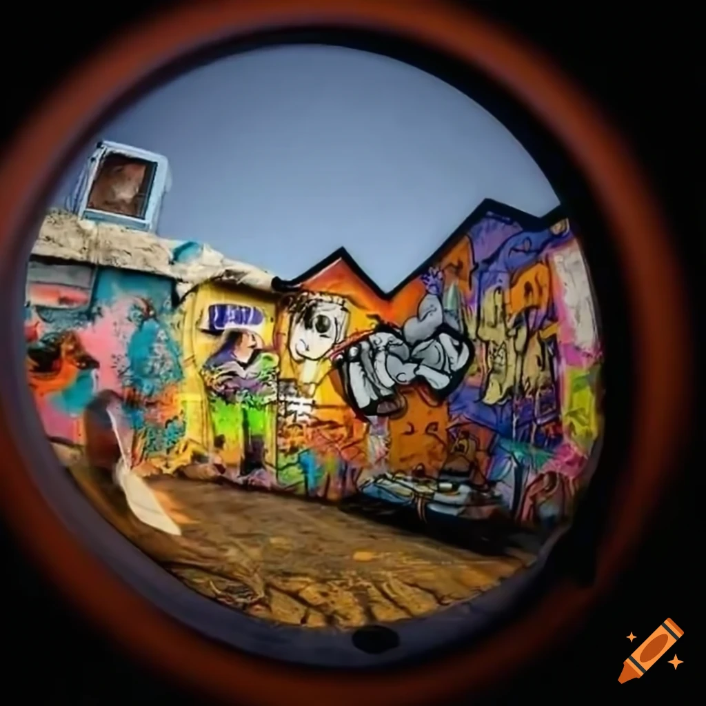 90's style retro cartoon graffiti art resembling Ed Edd n Eddy on Craiyon