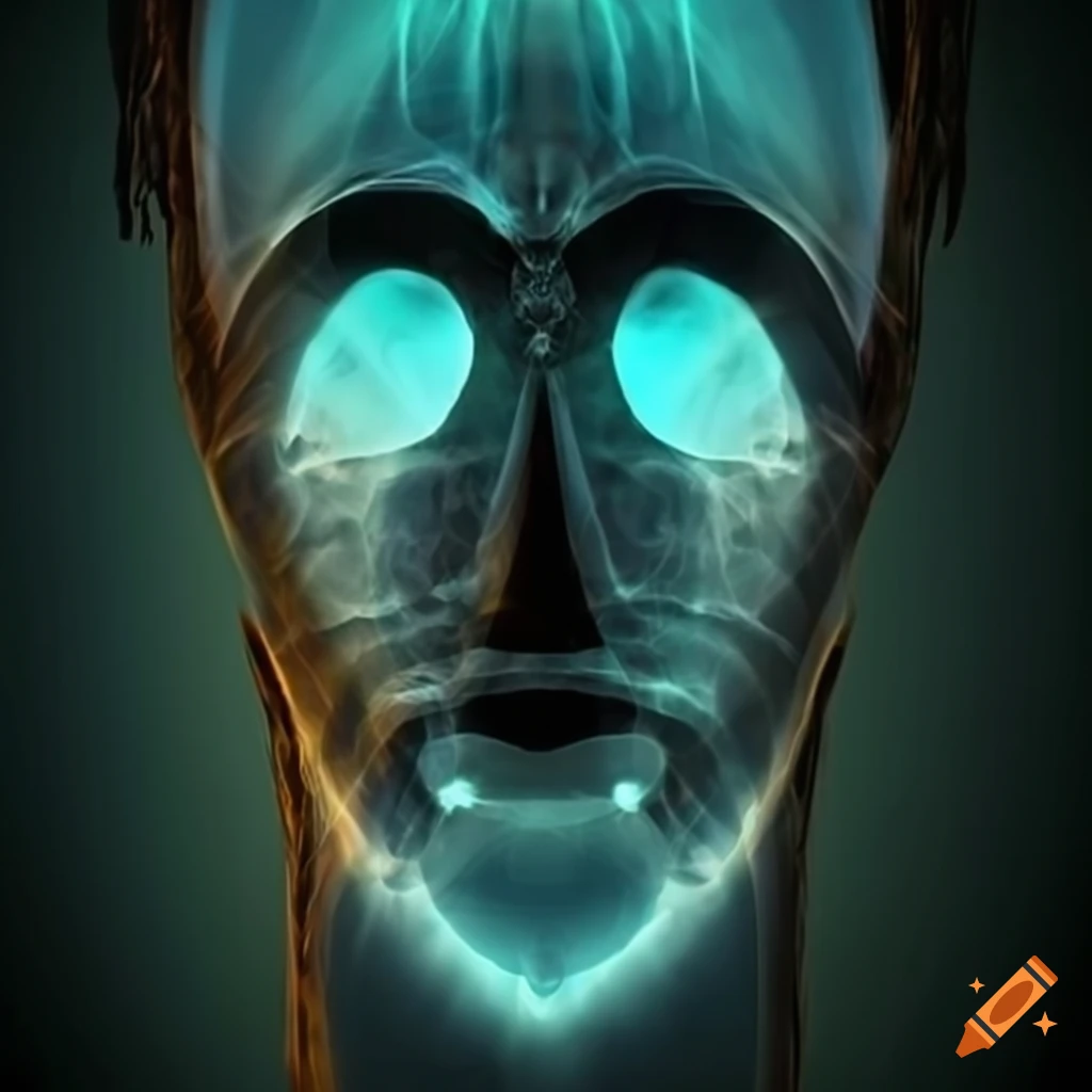 African fantasy x-ray mask in stunning 4K resolution with Zelda game ...