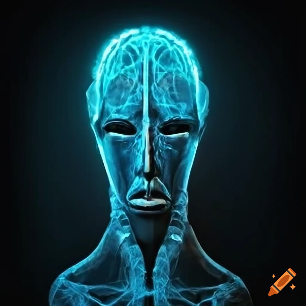 African fantasy x-ray mask with zelda game motif and stunning details ...