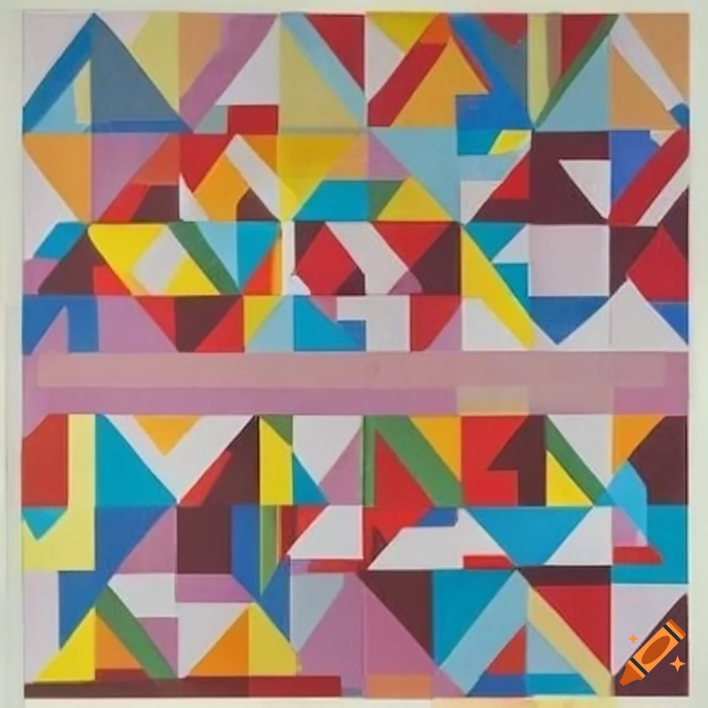 Variations on a geometric theme artwork by eduardo paolozzi on Craiyon