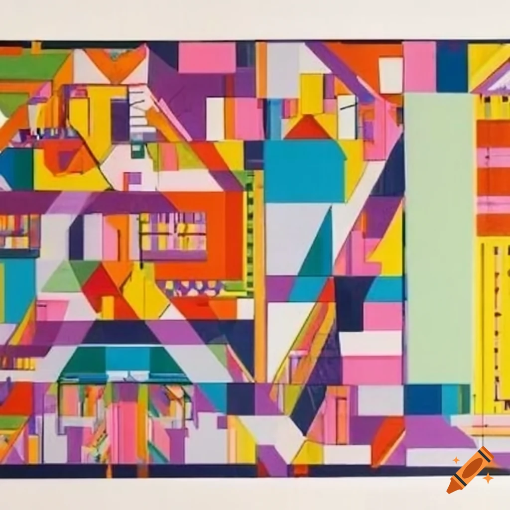 Variations on a geometric theme artwork by eduardo paolozzi on Craiyon