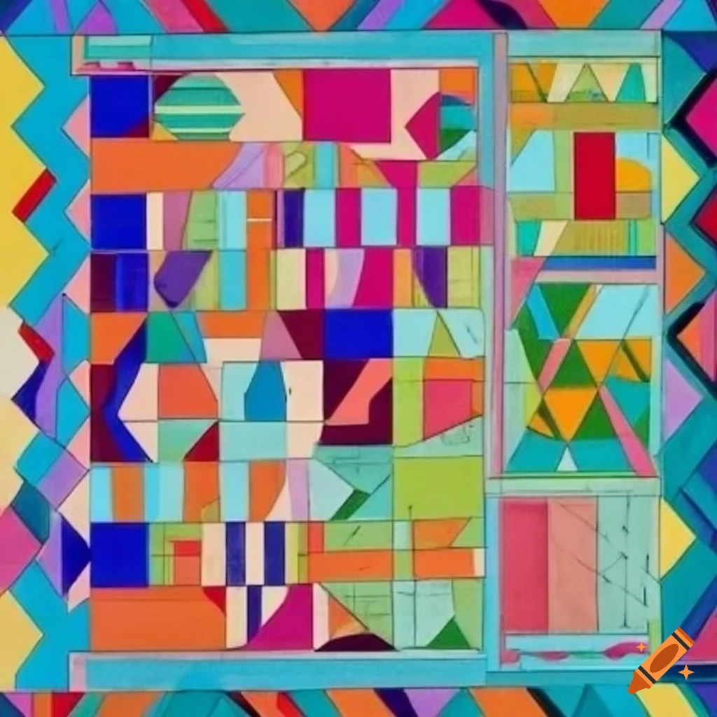 Variations on a geometric theme artwork by eduardo paolozzi on Craiyon