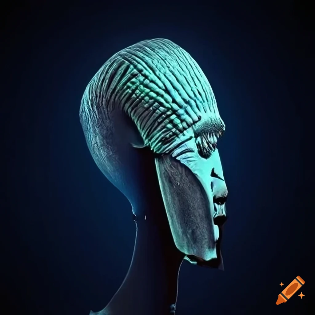 African fantasy x-ray mask with Zelda game motif in stunning 4K ...