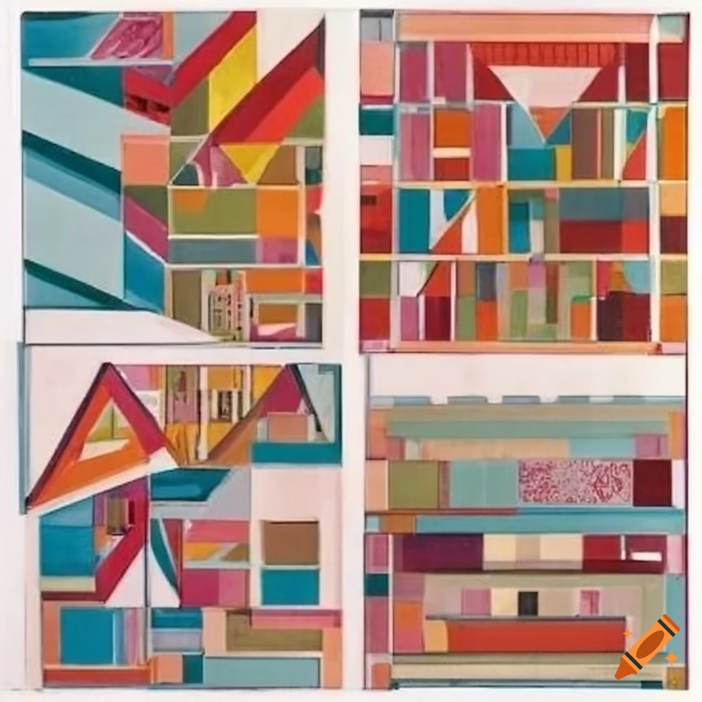 Variations on a geometric theme artwork by eduardo paolozzi on Craiyon
