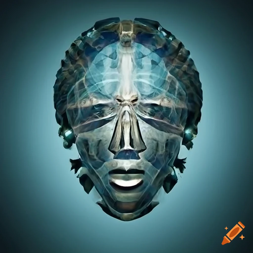 African-inspired x-ray mask with Zelda game motif in stunning 4K ...