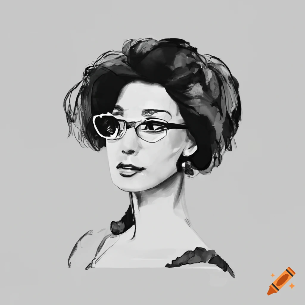 Milhouse Vanhouten portrayed as a chic young lady on Craiyon