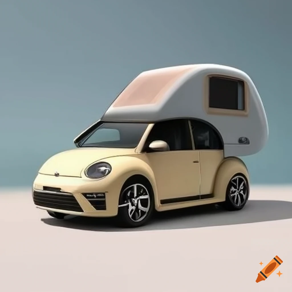 Camper rv design inspired by the volkswagen new beetle on Craiyon