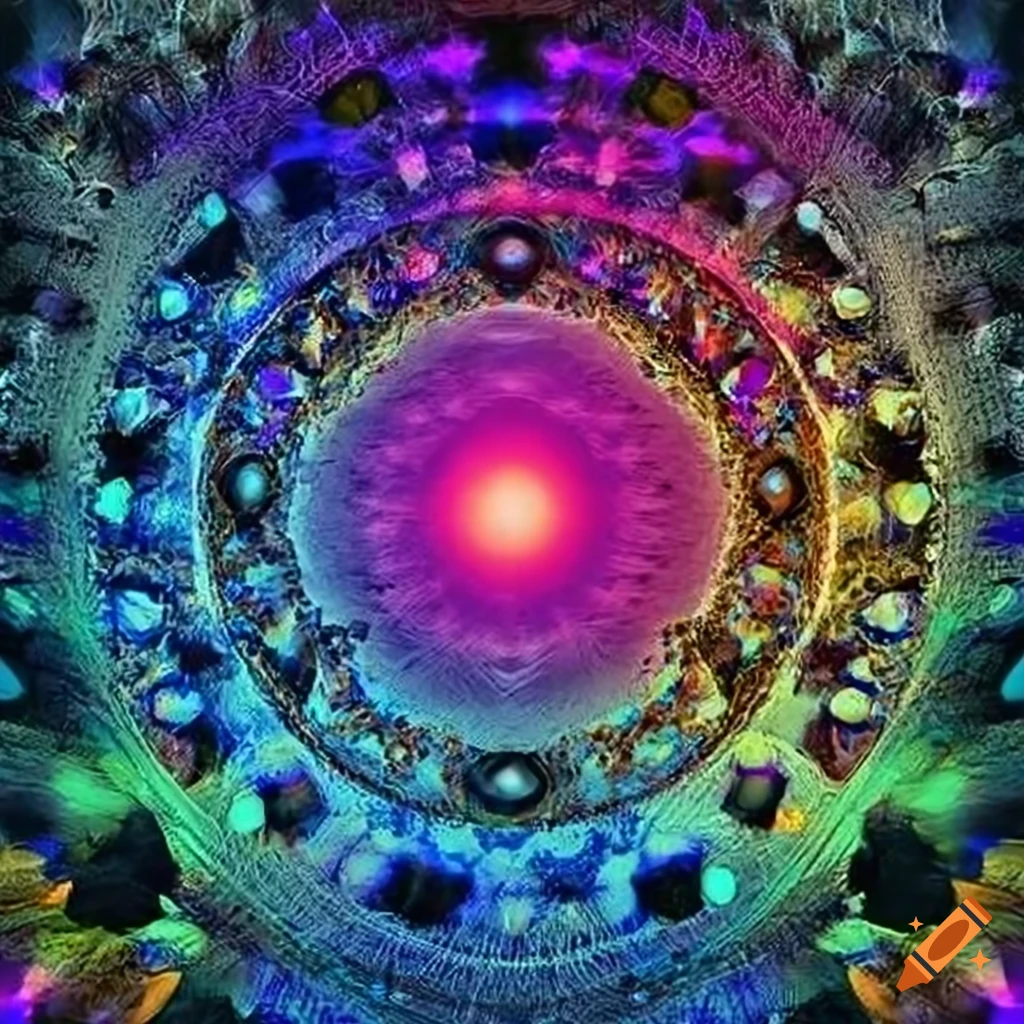 Illustration of the 10th dimension as a vast, ethereal realm beyond our ...