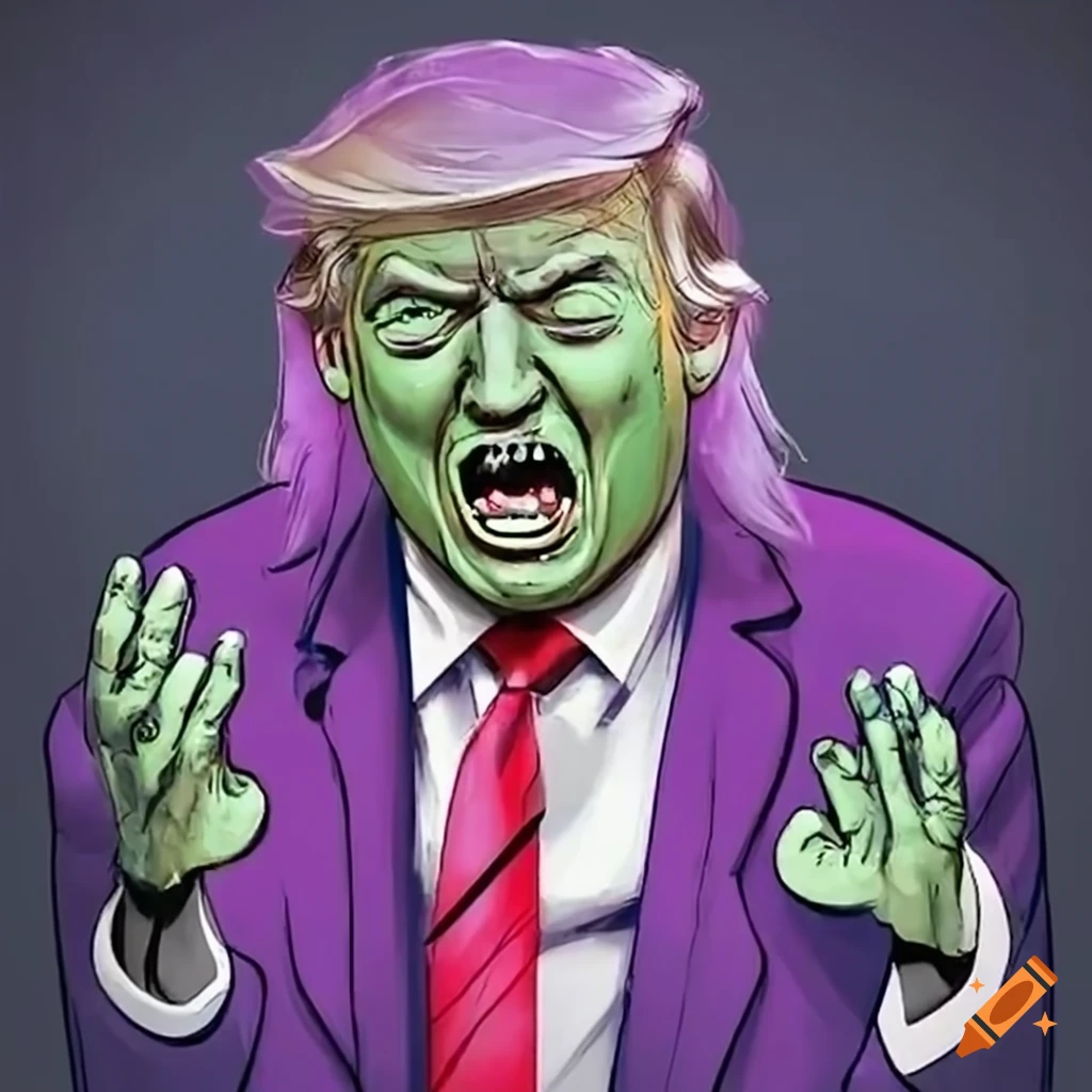 Unconventional duo featuring Trump and a zombie rapper in a bizarre ...