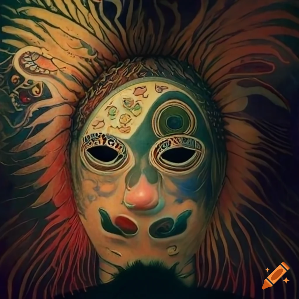 Illustration inspired by native Salish creature and animal motifs with ...