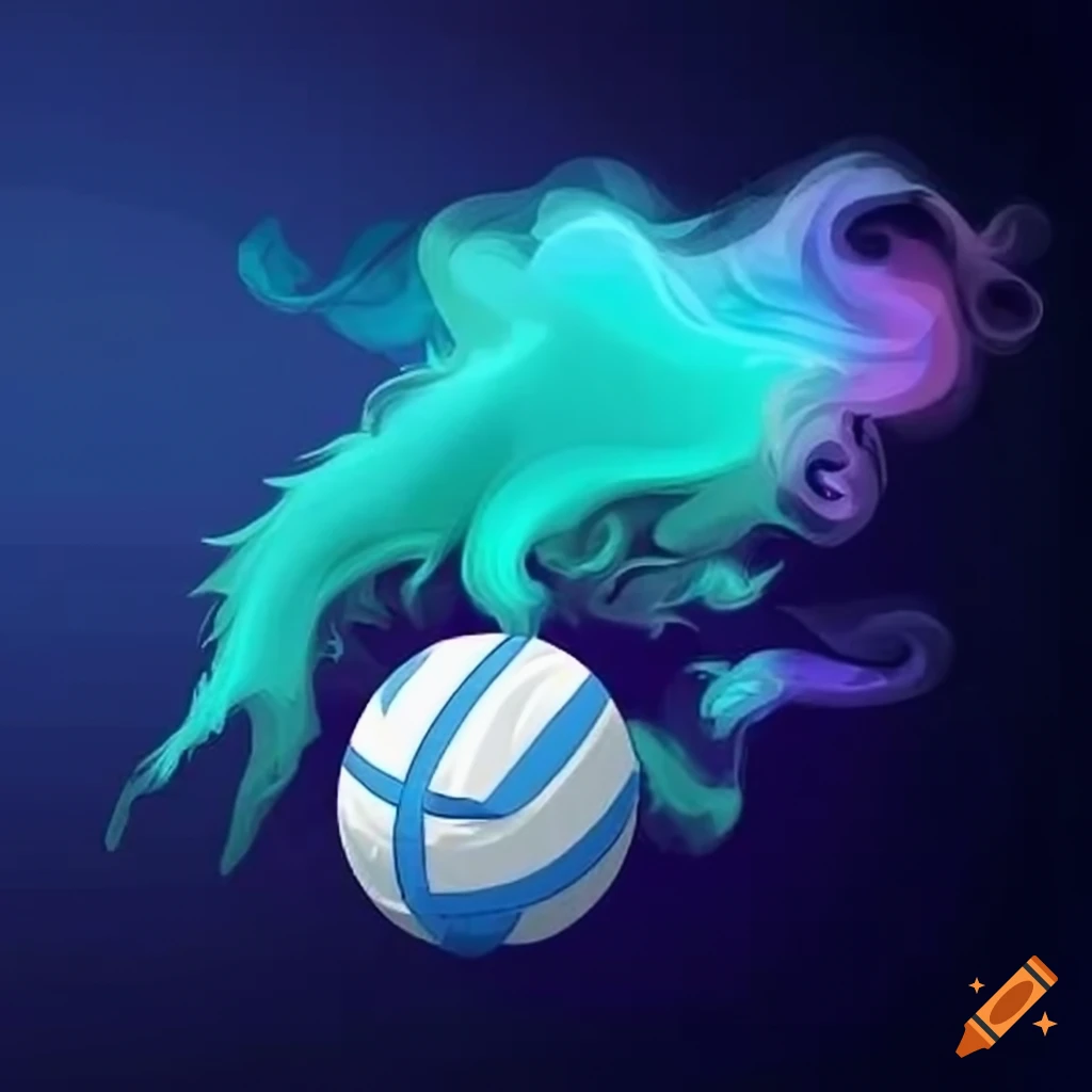 Fantastical volleyball team mascot with ethereal ghost or banshee theme ...