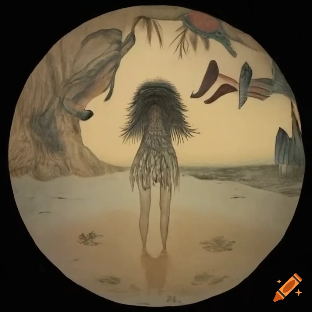 Illustration inspired by native salish creature and animal motifs with ...