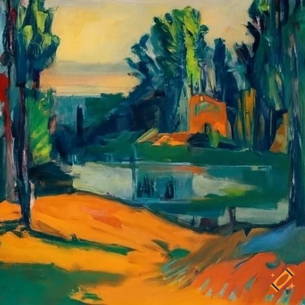 Oil painting of Wisconsin landscape in various art styles on Craiyon