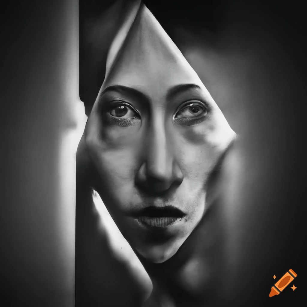 Unique black-and-white portraits with mystical symbolism and menacing ...