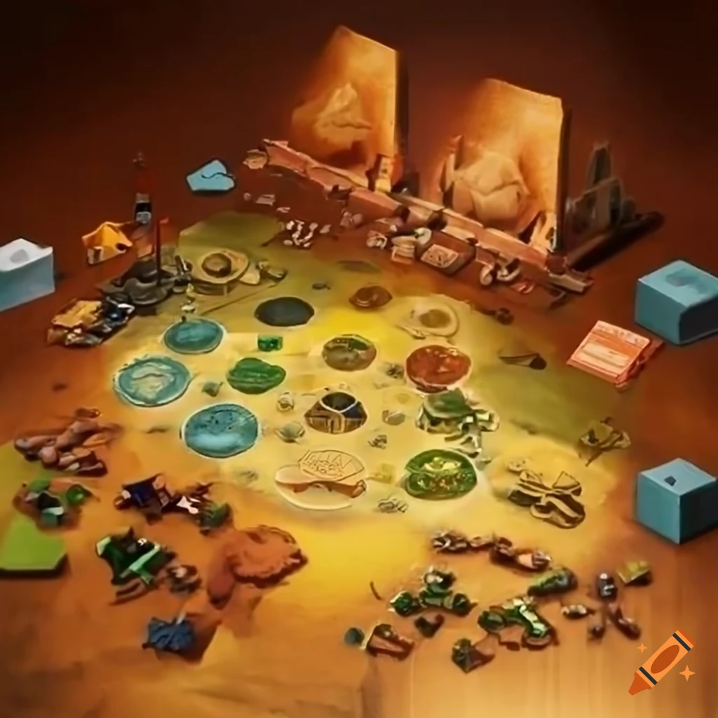 Civilization board game on Craiyon